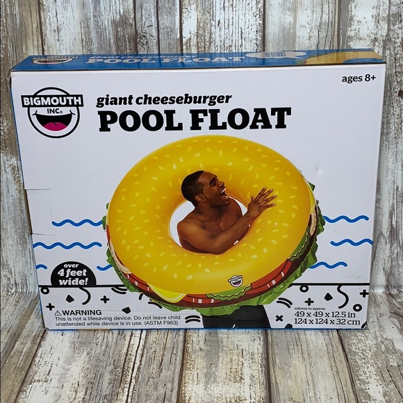Bigmouth | Other | Bigmouth Pool Float Rainbow Pop Cheeseburger Fun | Poshmark